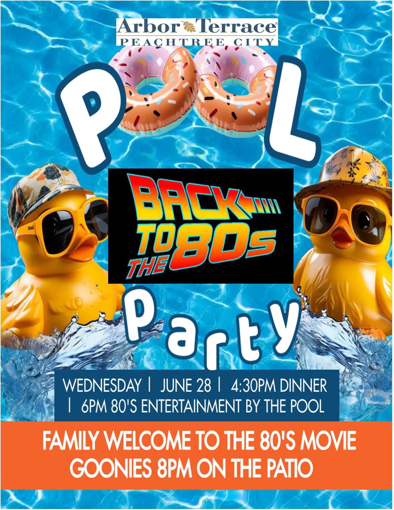 Radical 80s Theme Dinner & Pool Party